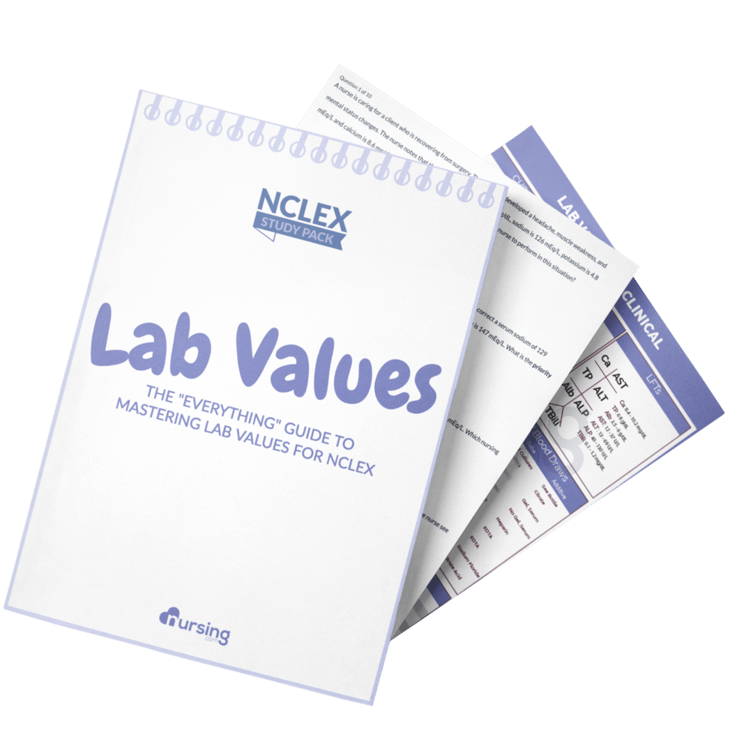 NURSING.com | Lab Value NCLEX Study Pack